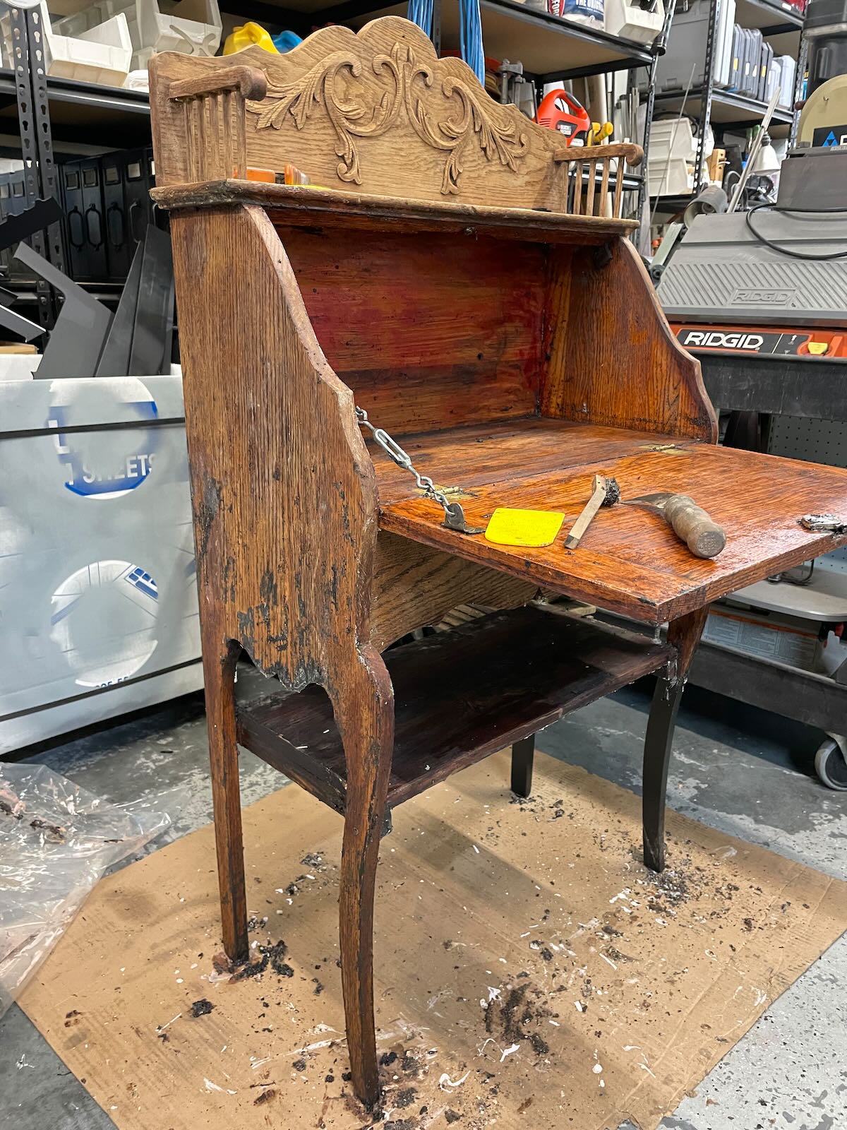 Secretary Desk Refinished | Talmadge House